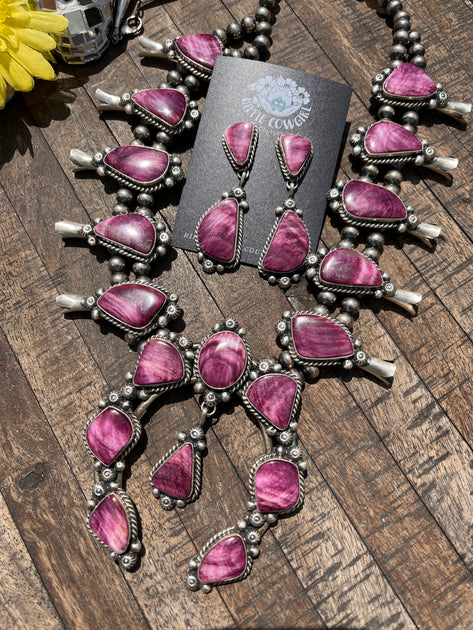 Purple Spiny Squash Blossom Set – Hippie Cowgirl Couture