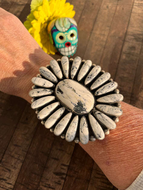 White Buffalo Cluster Cuff- A – Hippie Cowgirl Couture